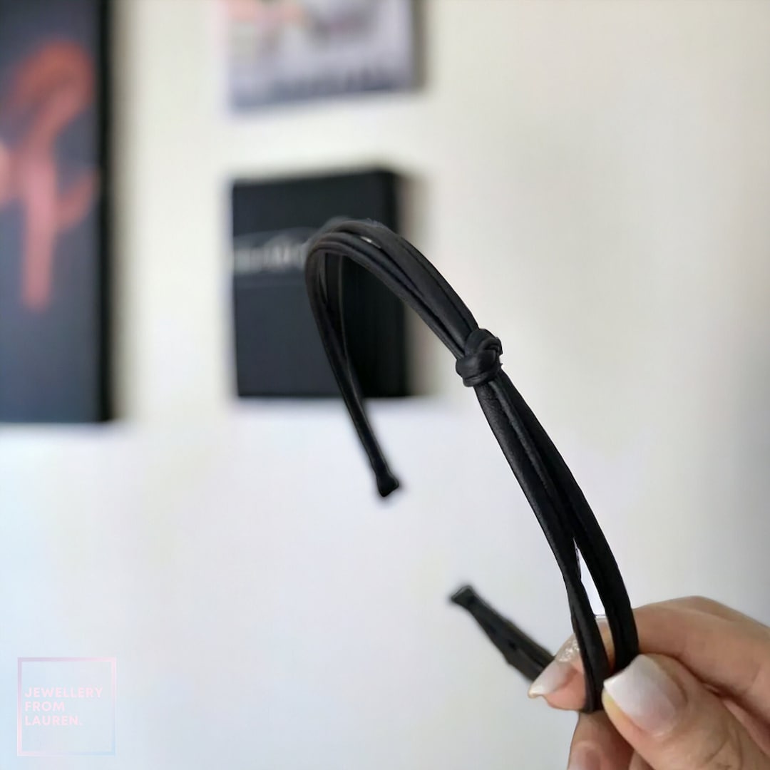 Thin Leather Headbands Leather Hairband Womens Hair Accessories Thin ...