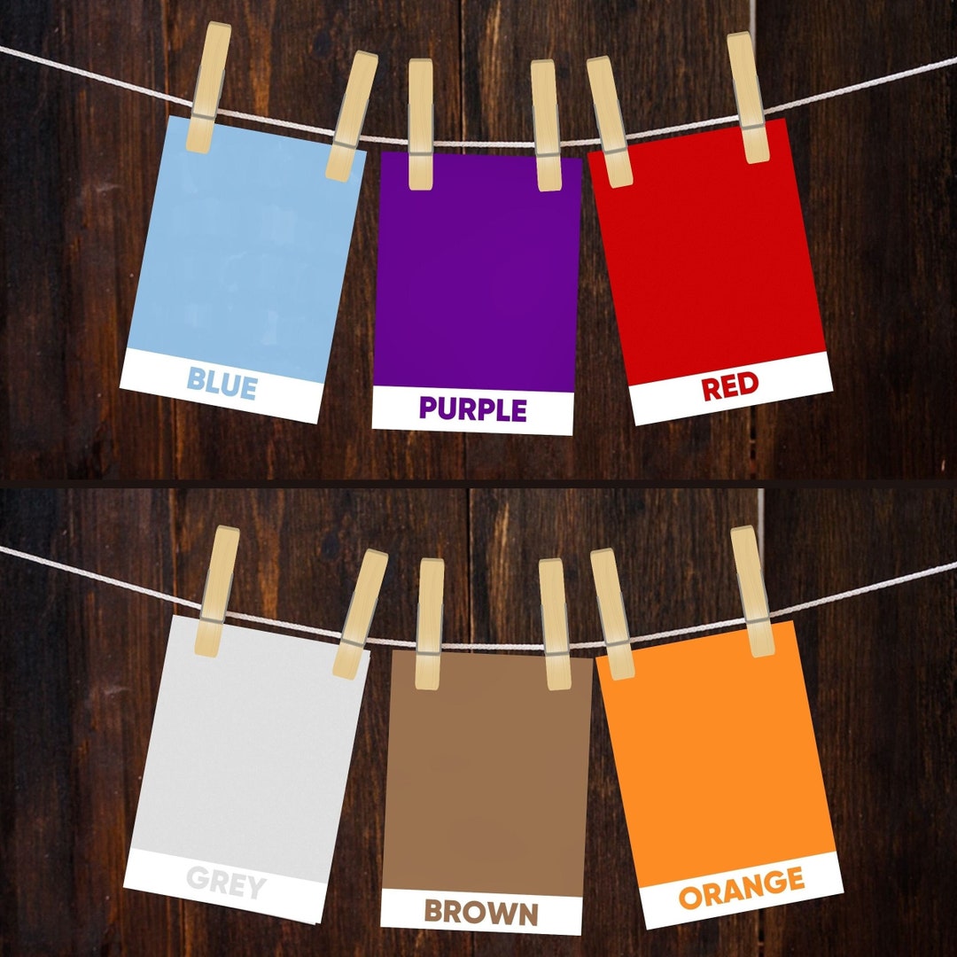 12 Colors Flashcards Printable 12 Colors Flashcards for Kids - Etsy