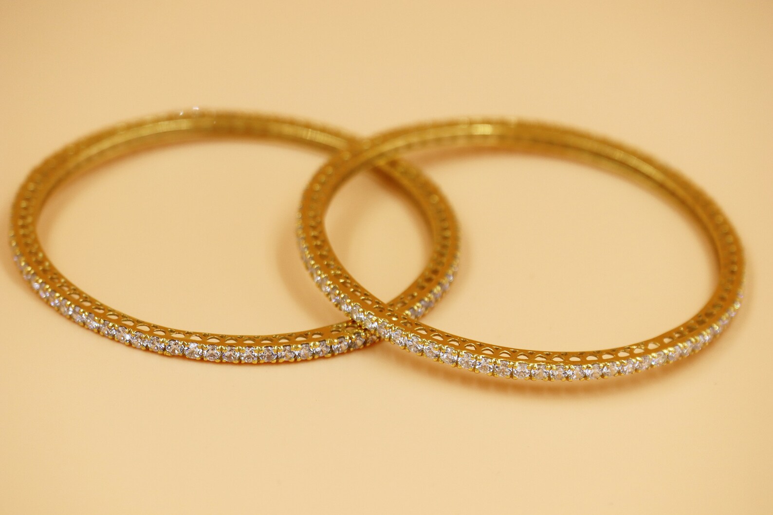 Cubic Zircon Silver Bangle Indian Jewelry Pakistani Jewelry Bollywood ...