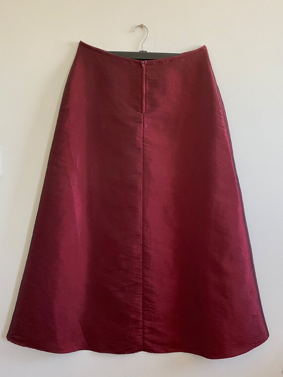 Vintage 90’s Maroon Blood Red Princess Skirt Formal P… - Gem