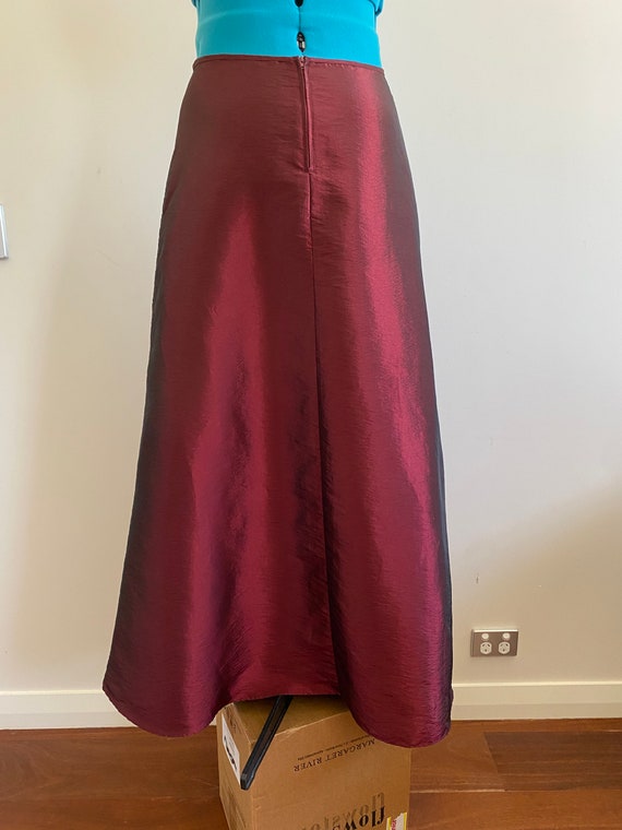 Vintage 90’s Maroon Blood Red Princess Skirt Formal P… - Gem