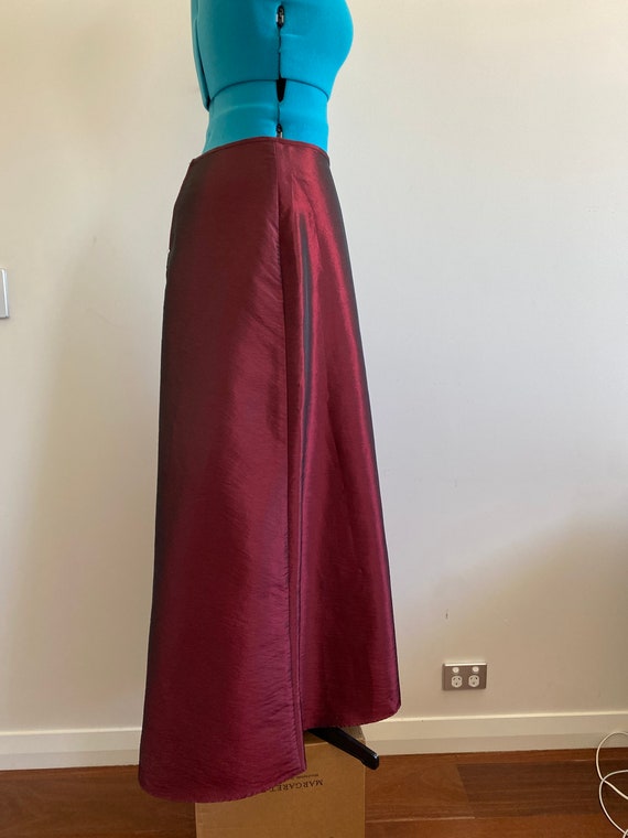 Vintage 90’s Maroon Blood Red Princess Skirt Formal P… - Gem