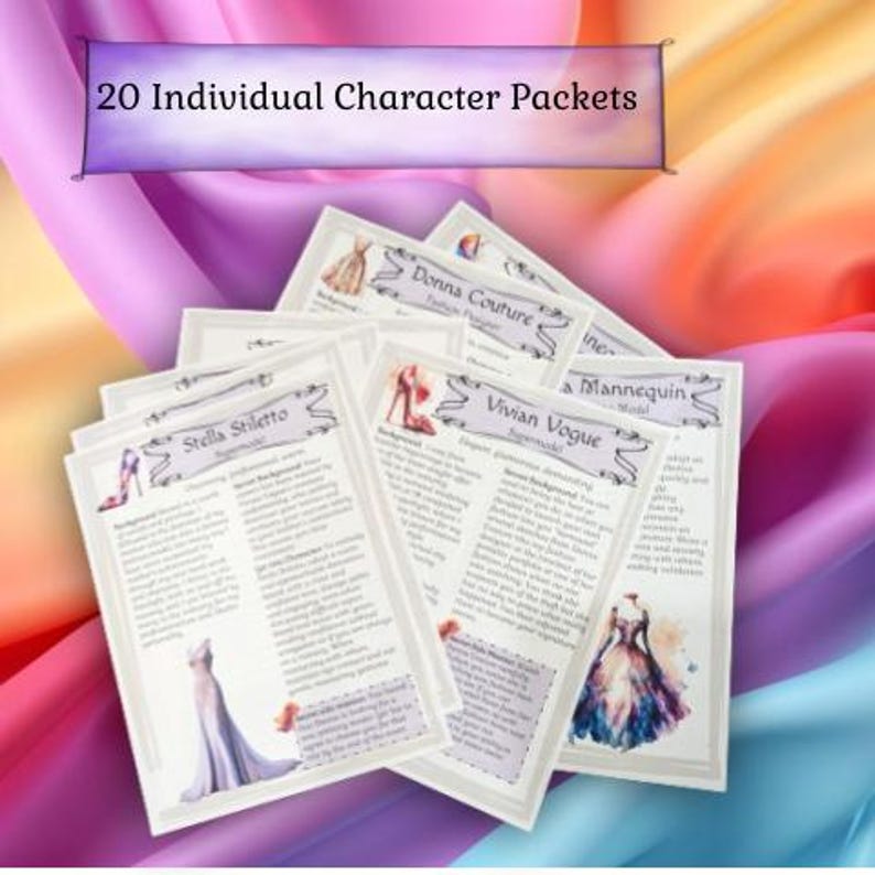 Fashion Show Murder Mystery Game, Printable Whodunit, 10-20 Female ...