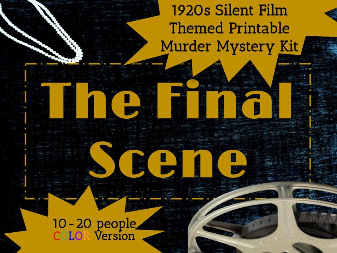 The Final Scene Digital Murder Mystery Party 10-20 Person Version ...