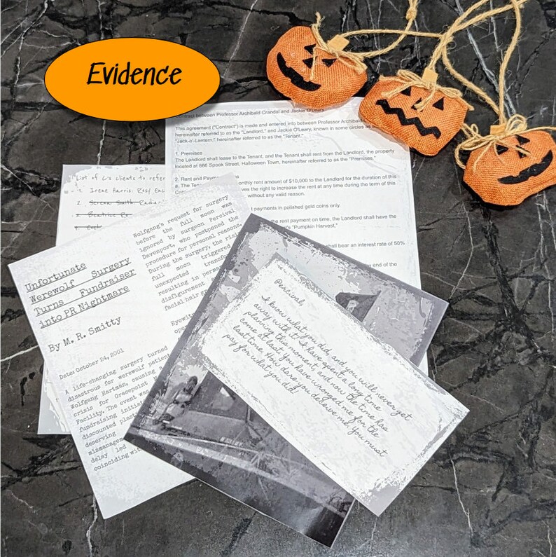 Murder at the Halloween Gala, a Group Murder Mystery Printable Party ...