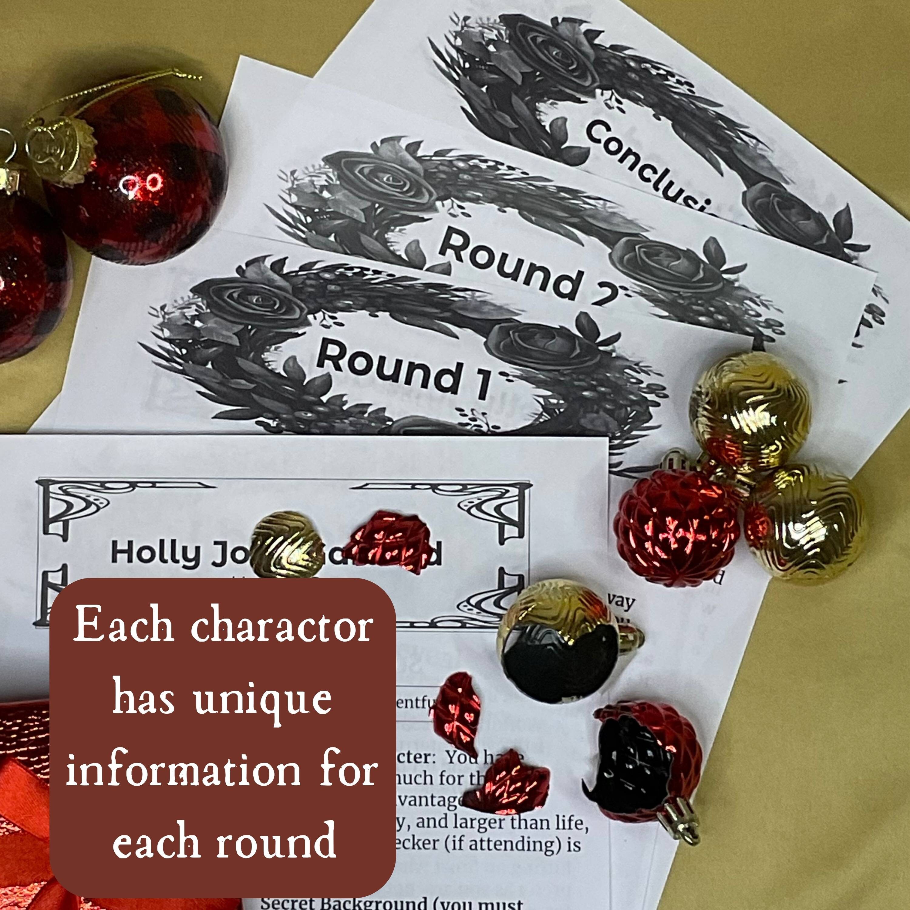 The Gingerbread Contest Carnage, B&W Version 6-15 Person Murder Mystery ...