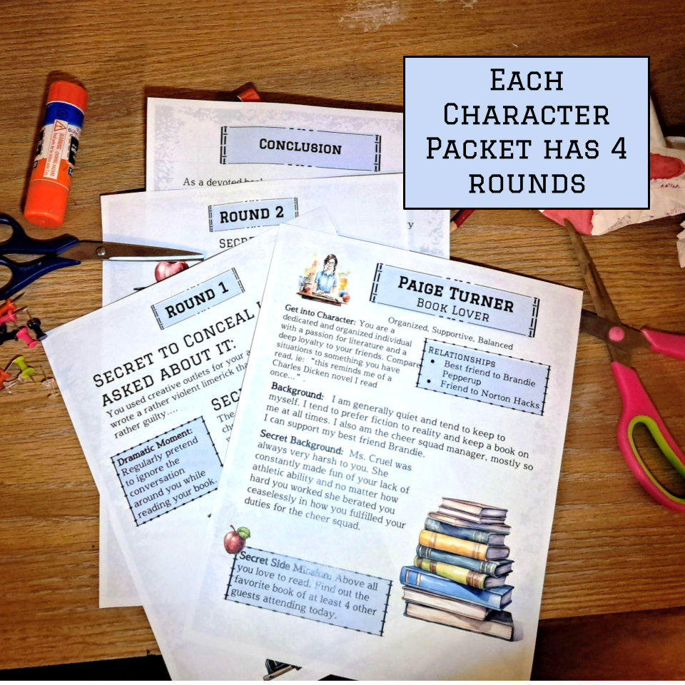 High School Murder Mystery Game: Printable Whodunit, 5-9 Player Color ...