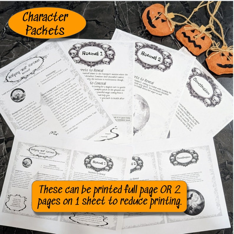 Supernatural Murder Mystery Party Game, Halloween Gala, 10-20 Player ...