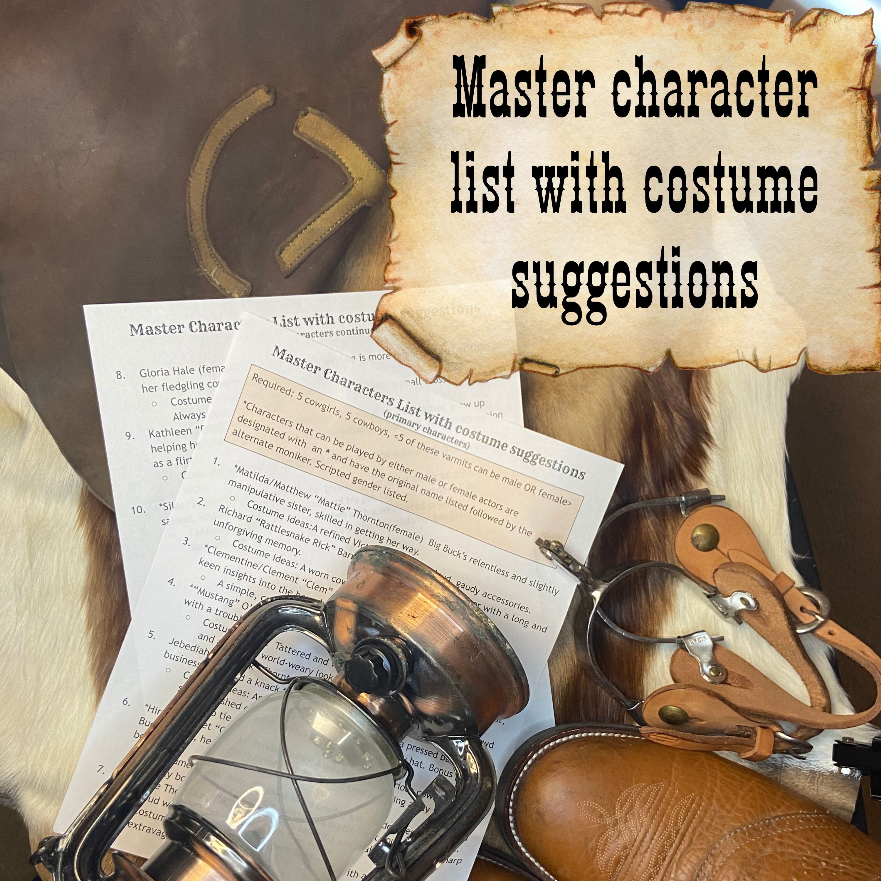 Wild West Murder Mystery Game, Printable Whodunit, 10-20 Player Black ...