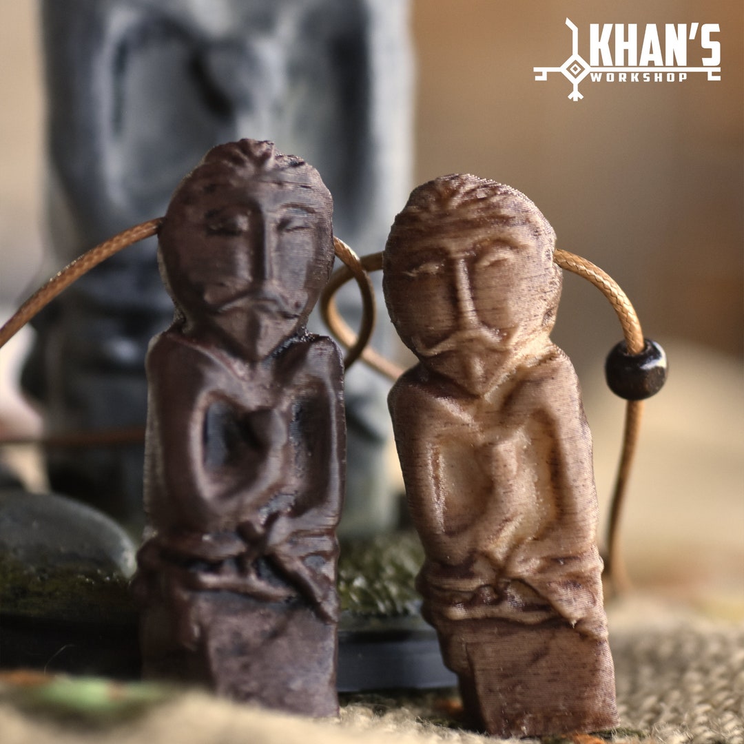 Balbal Necklace, Shamanic Pendant, Turkic Necklace, Balbal Pendant, - Etsy