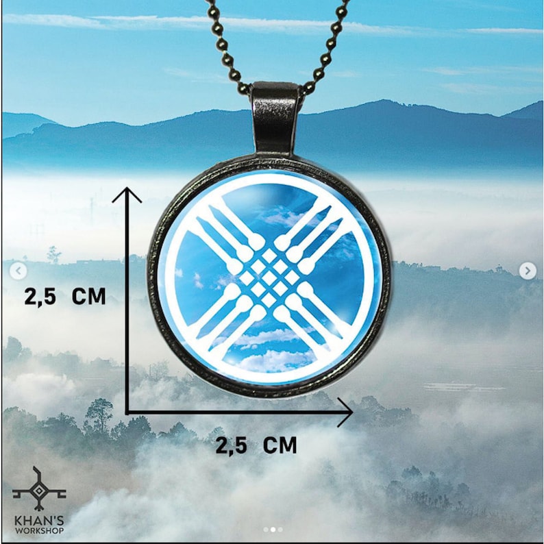 Tengri Necklace, Tengri Symbol, Turkic/mongol Shamanic Tengri, Sky God ...