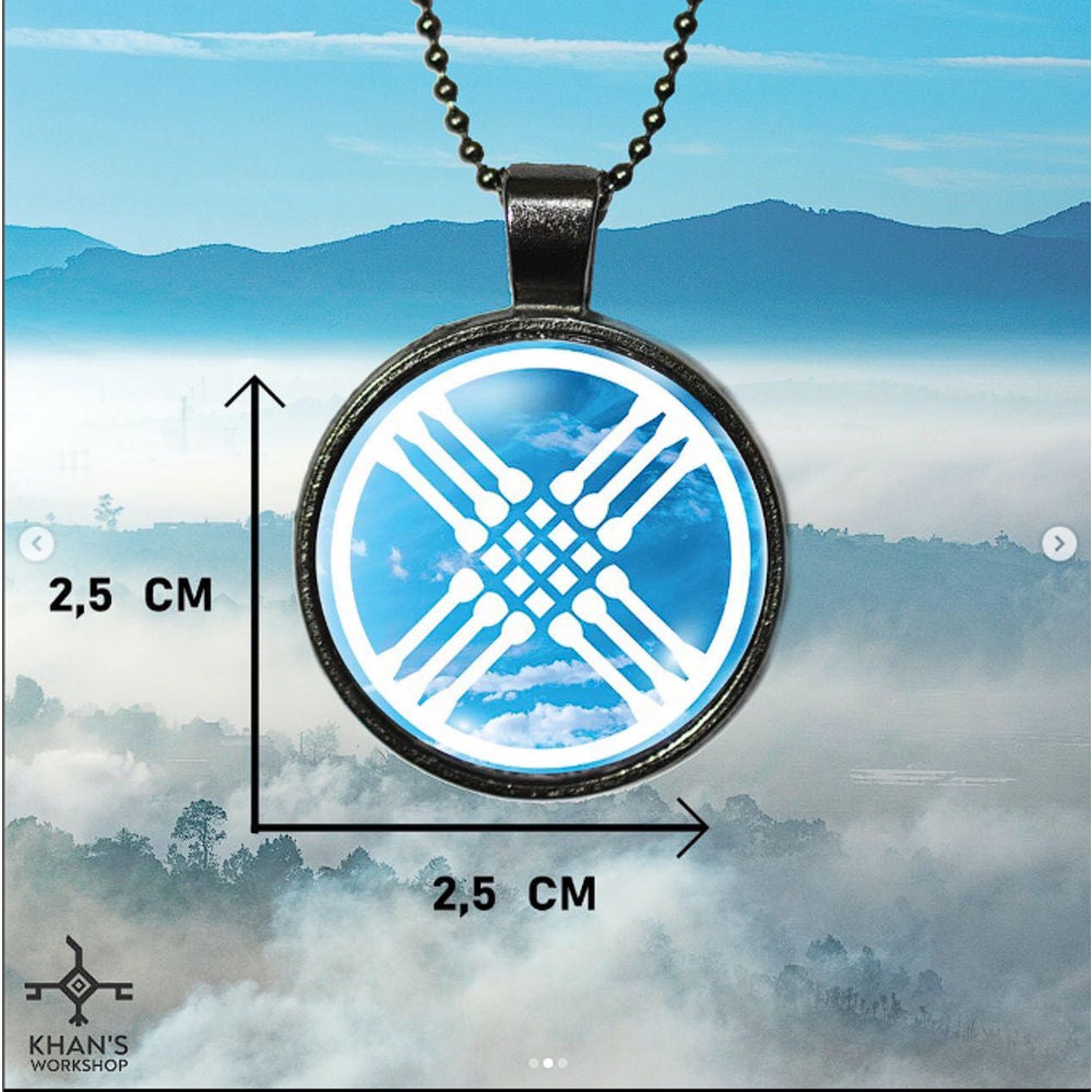 Tengri Necklace, Tengri Symbol, Turkic/mongol Shamanic Tengri, Sky God ...