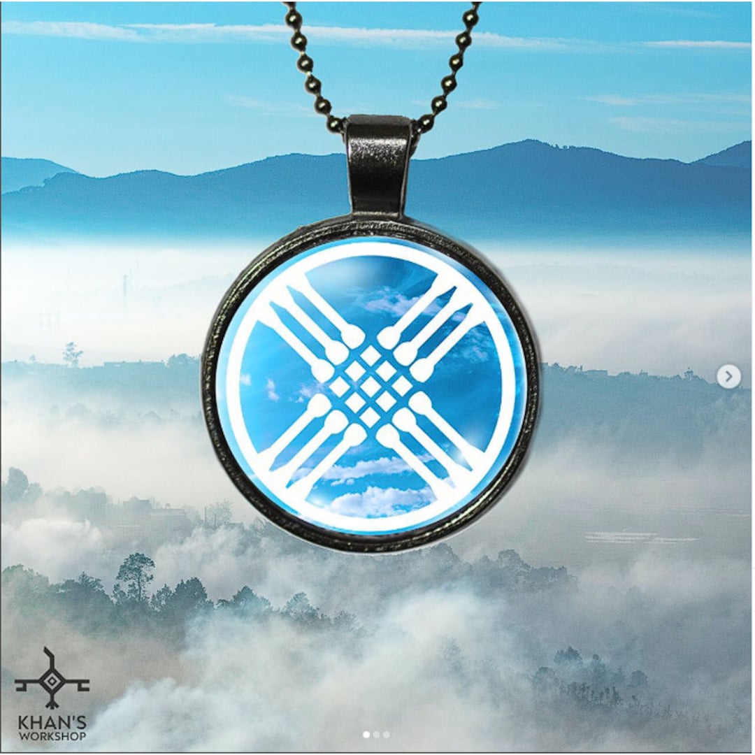 Tengri Necklace, Tengri Symbol, Turkic/mongol Shamanic Tengri, Sky God ...