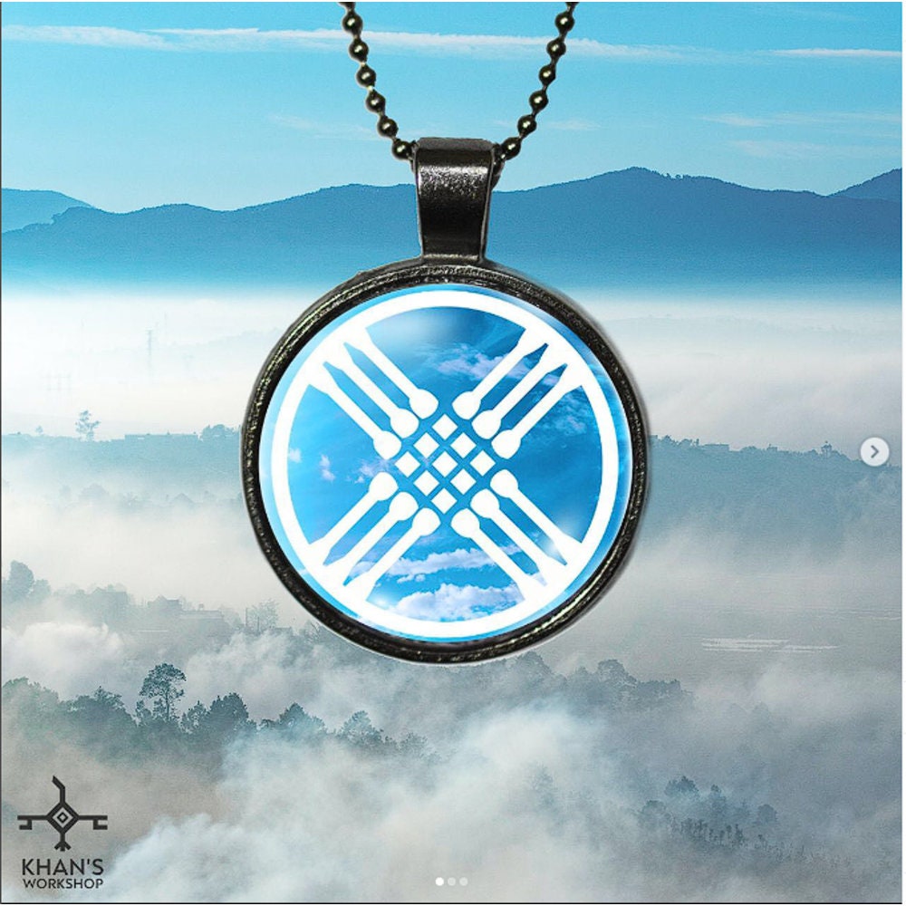 Tengri Necklace, Tengri Symbol, Turkic/mongol Shamanic Tengri, Sky God ...