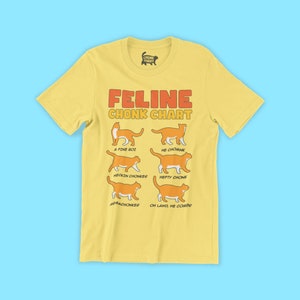 Feline Chonk Chart Unisex T-shirt | Funny Cat Shirt, Veterinarian Gift ...