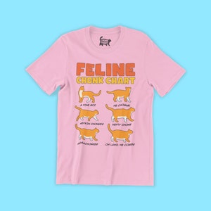 Feline Chonk Chart Unisex T-shirt | Funny Cat Shirt, Veterinarian Gift ...