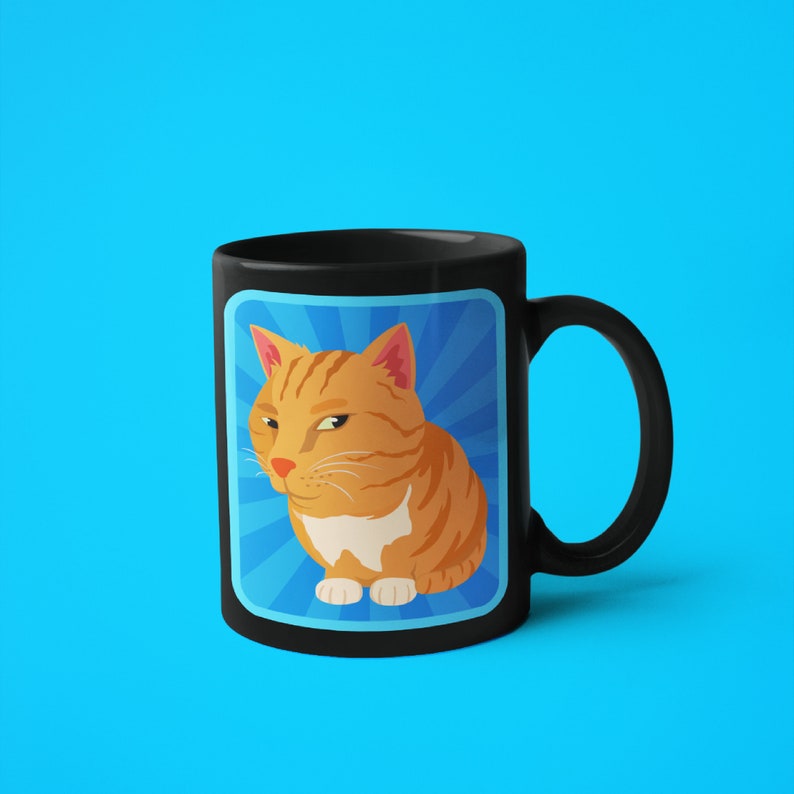 Side Eye Cat Meme Mug | Funny Cat Mug, Mr. Fresh Cat Meme, Bombastic ...