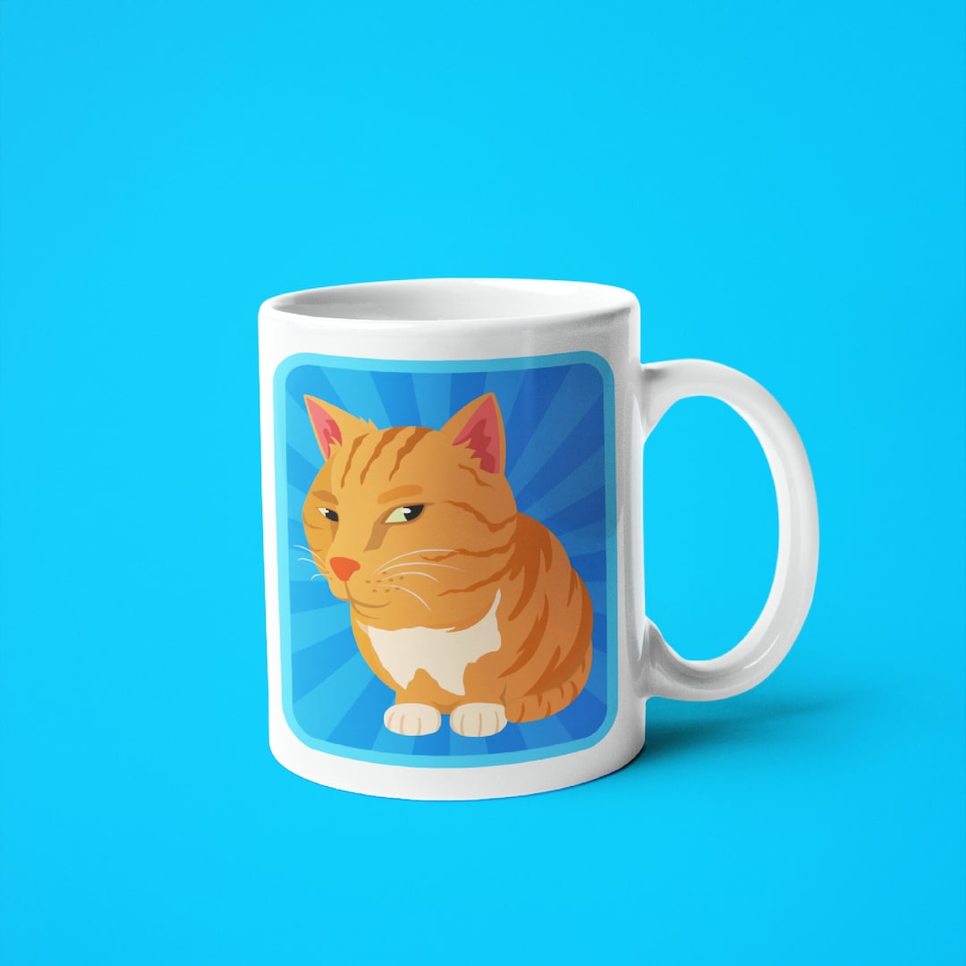 Side Eye Cat Meme Mug | Funny Cat Mug, Mr. Fresh Cat Meme, Bombastic ...