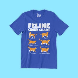 Feline Chonk Chart Unisex T-shirt | Funny Cat Shirt, Veterinarian Gift ...