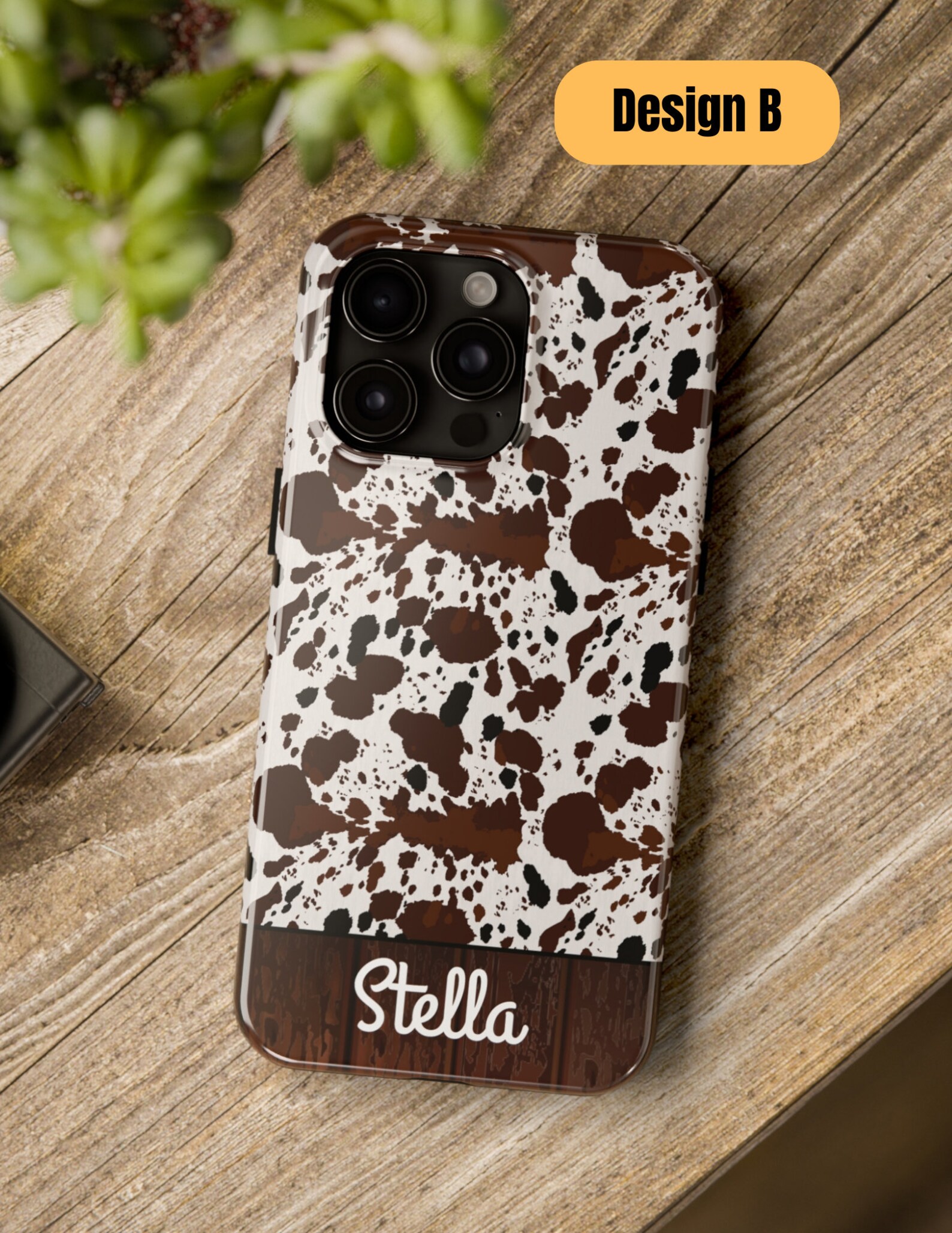 Personalized Cowhide Tough iPhone Cases/western Minimalist, Western ...