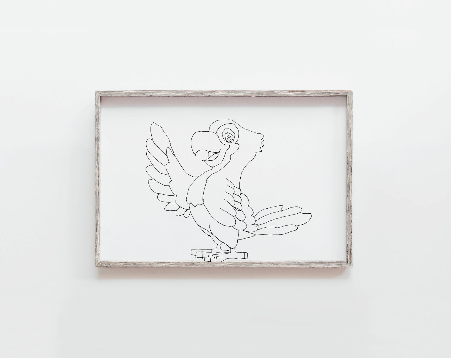 Printable Parrot Kids Room Art Print Instant Download Child Wall Art ...