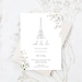 Eiffel Tower Kids Birthday Invite Template | Digital Download Birthday ...