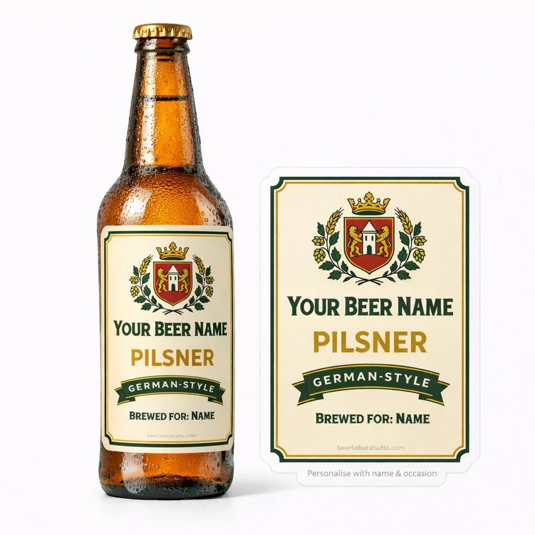 Pilsner German Custom Beer Label - Etsy