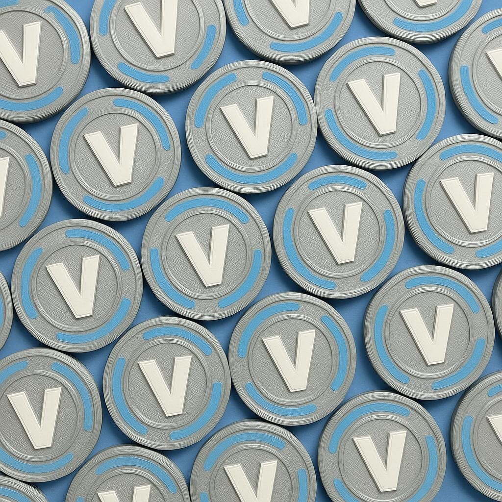 3D Vbuck Fort Replica Coins 4 Pack - Etsy