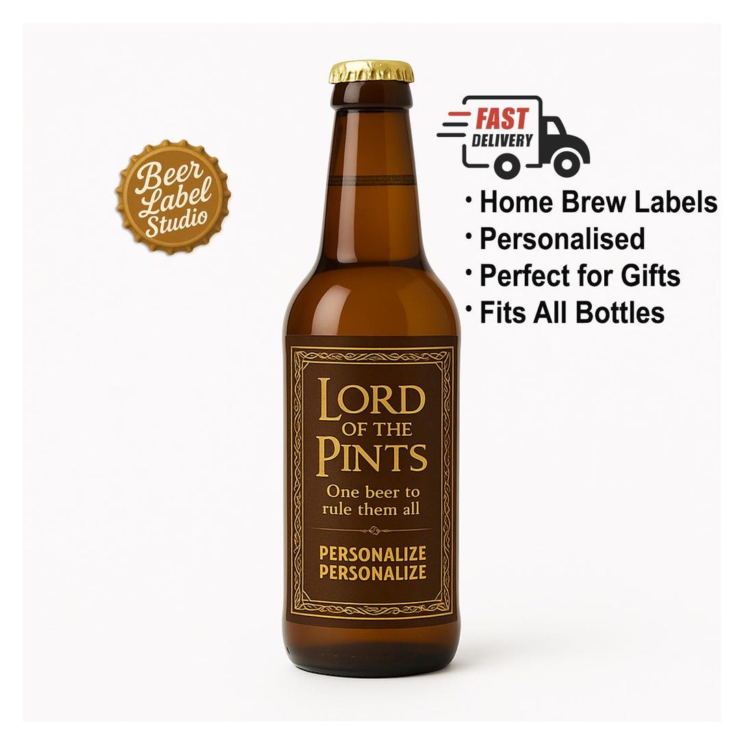 Lord of the Pints Custom Beer Label - Etsy