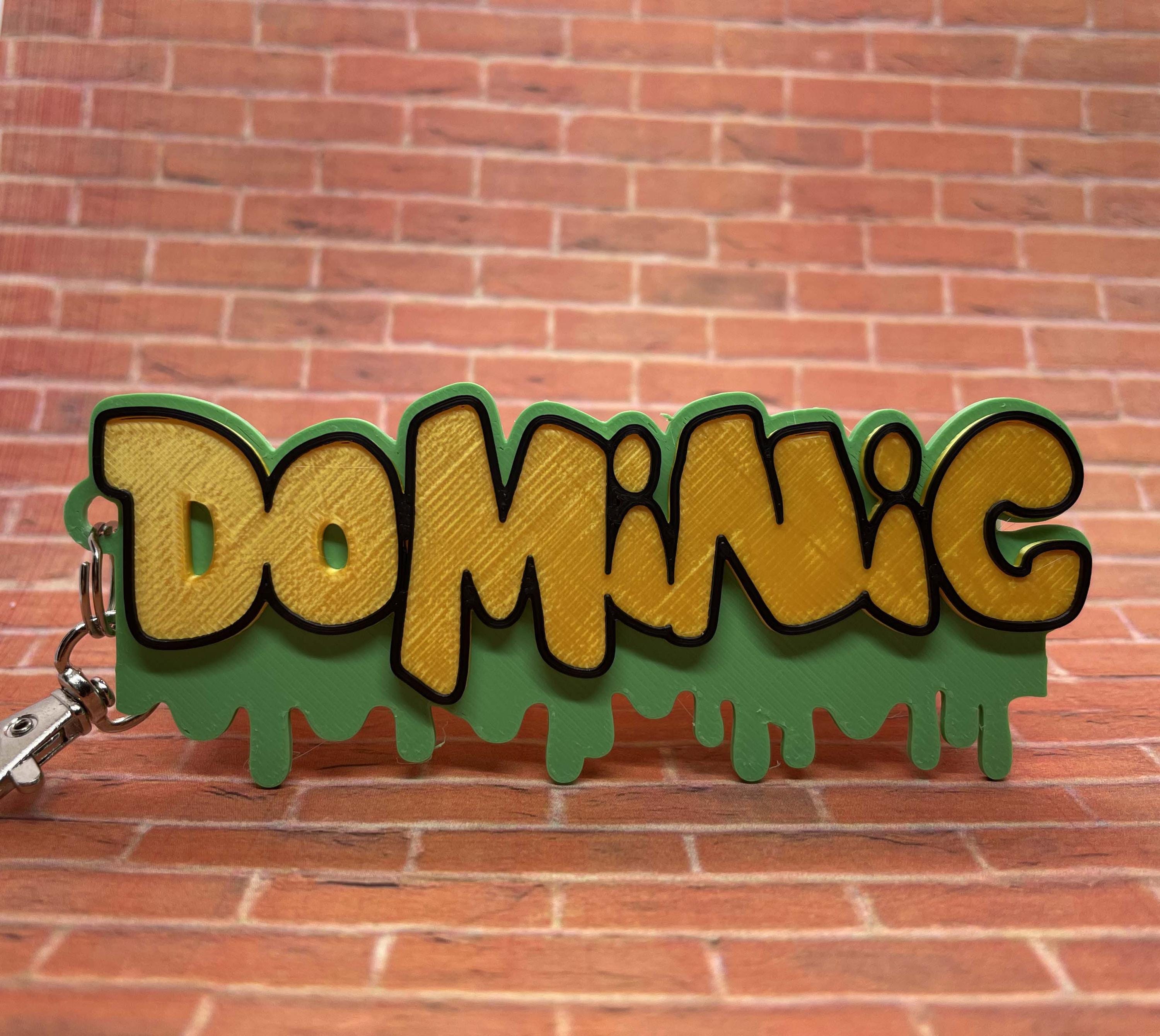 Custom Graffiti Keychains: 3D Printed & Personalized Urban Style - Etsy