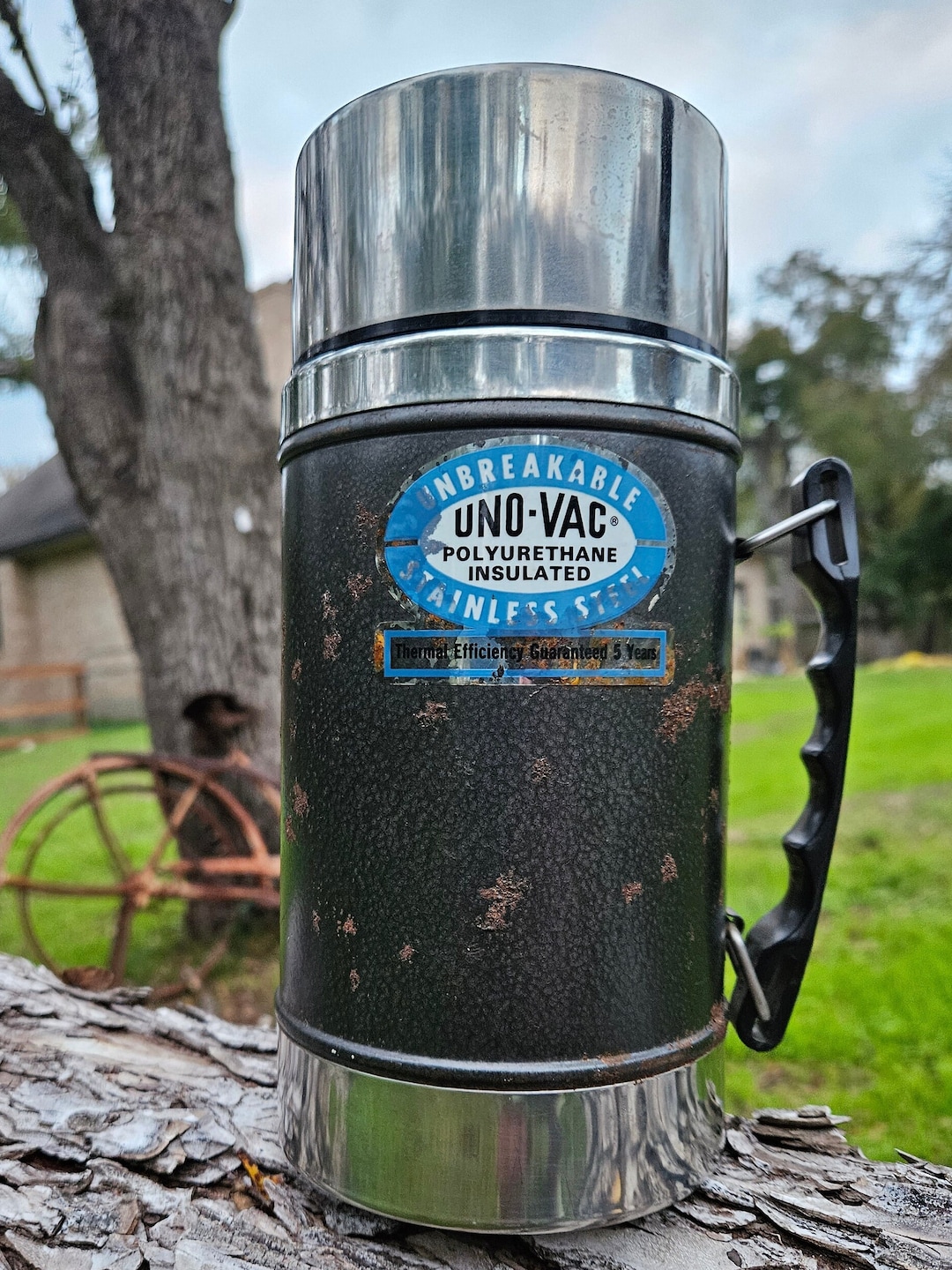 Vintage Uno-vac Unbreakable Thermos- Polyurethane Insulated Stainless ...