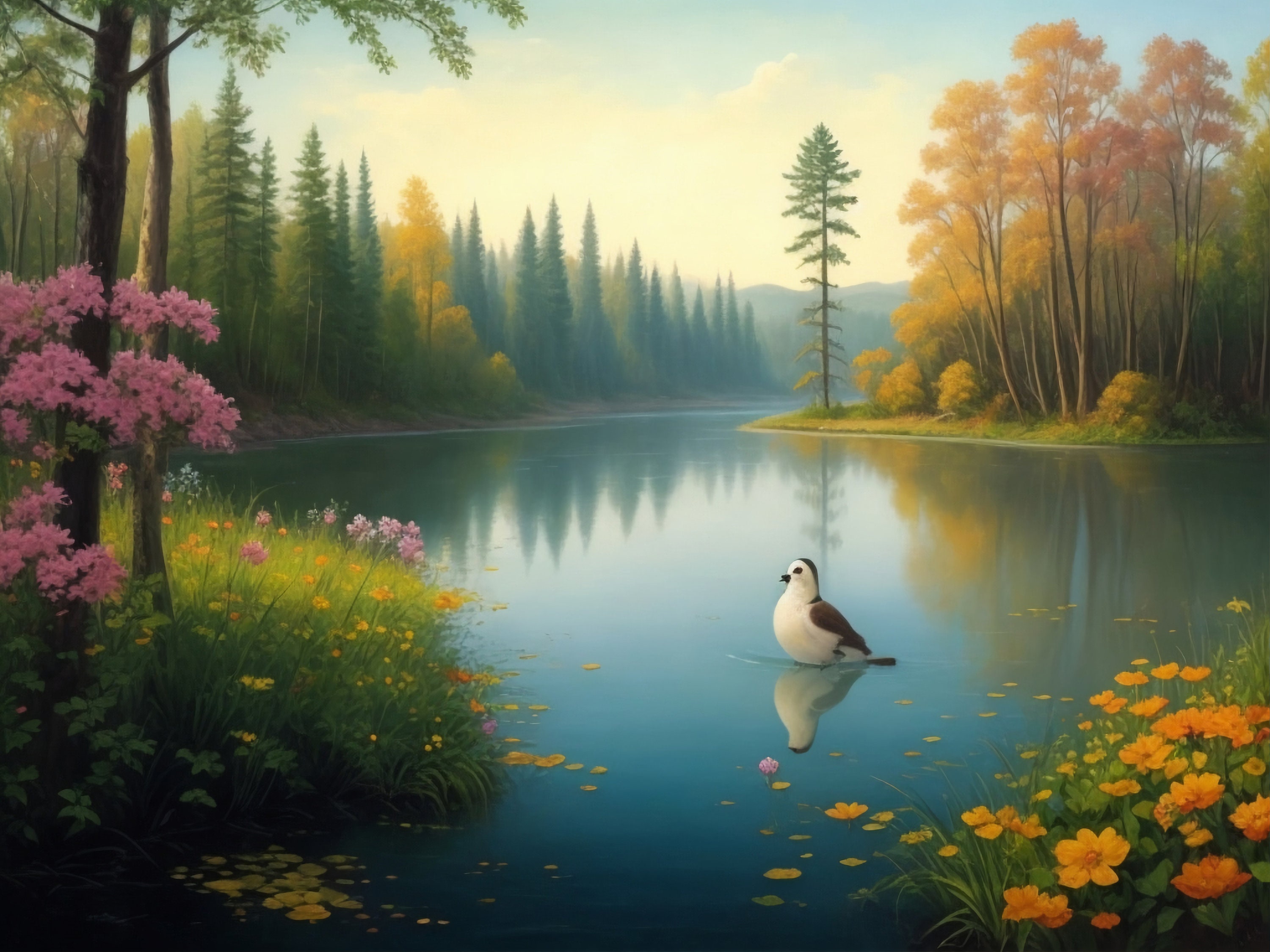 Instant Downloadable 5 Beautiful Nature Art for Decoration- Wallpaper ...