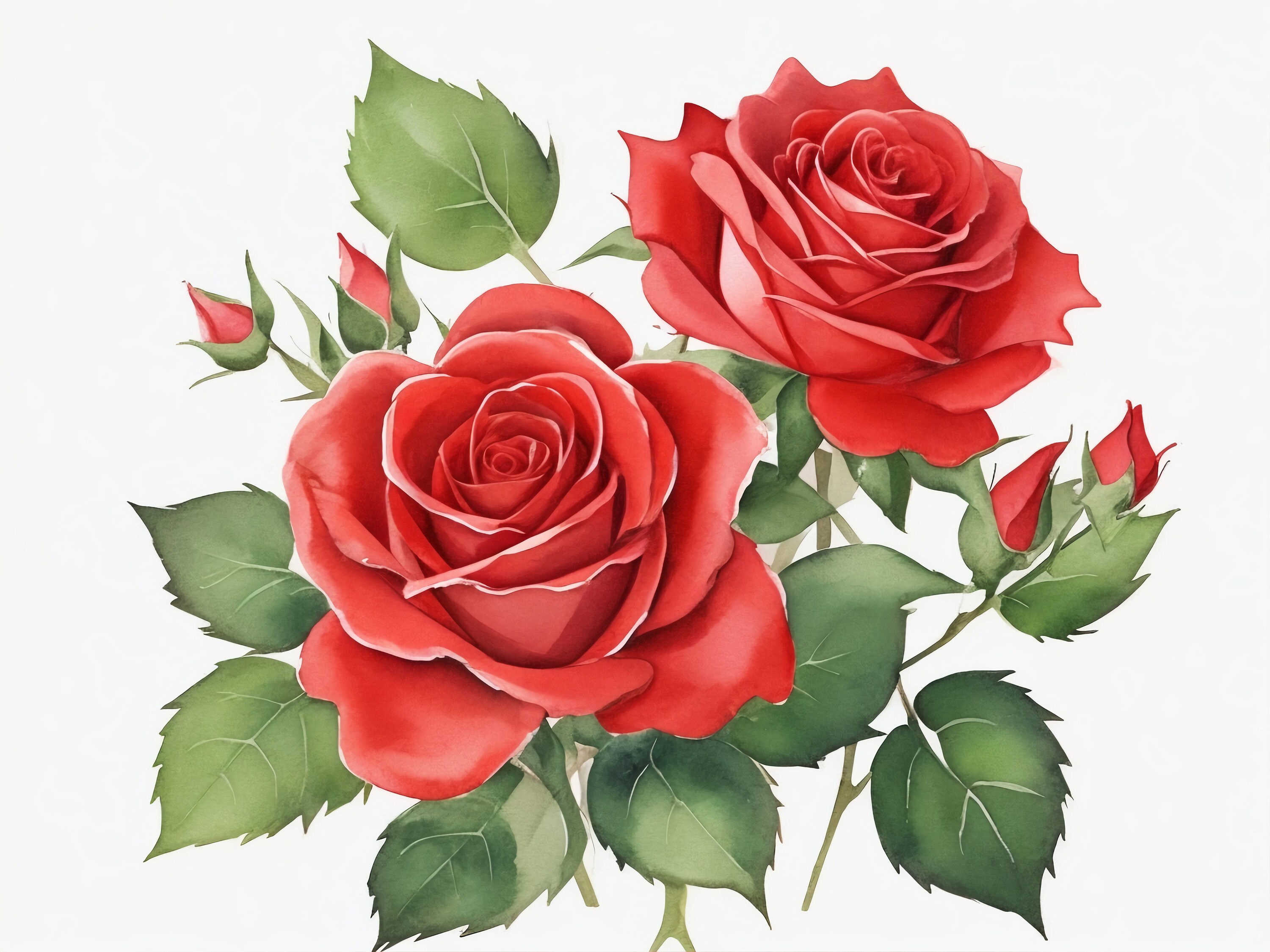 Rose Bouquet Clipart 5 High Quality Jpgs Digital Craft, Wallpaper, Wall ...