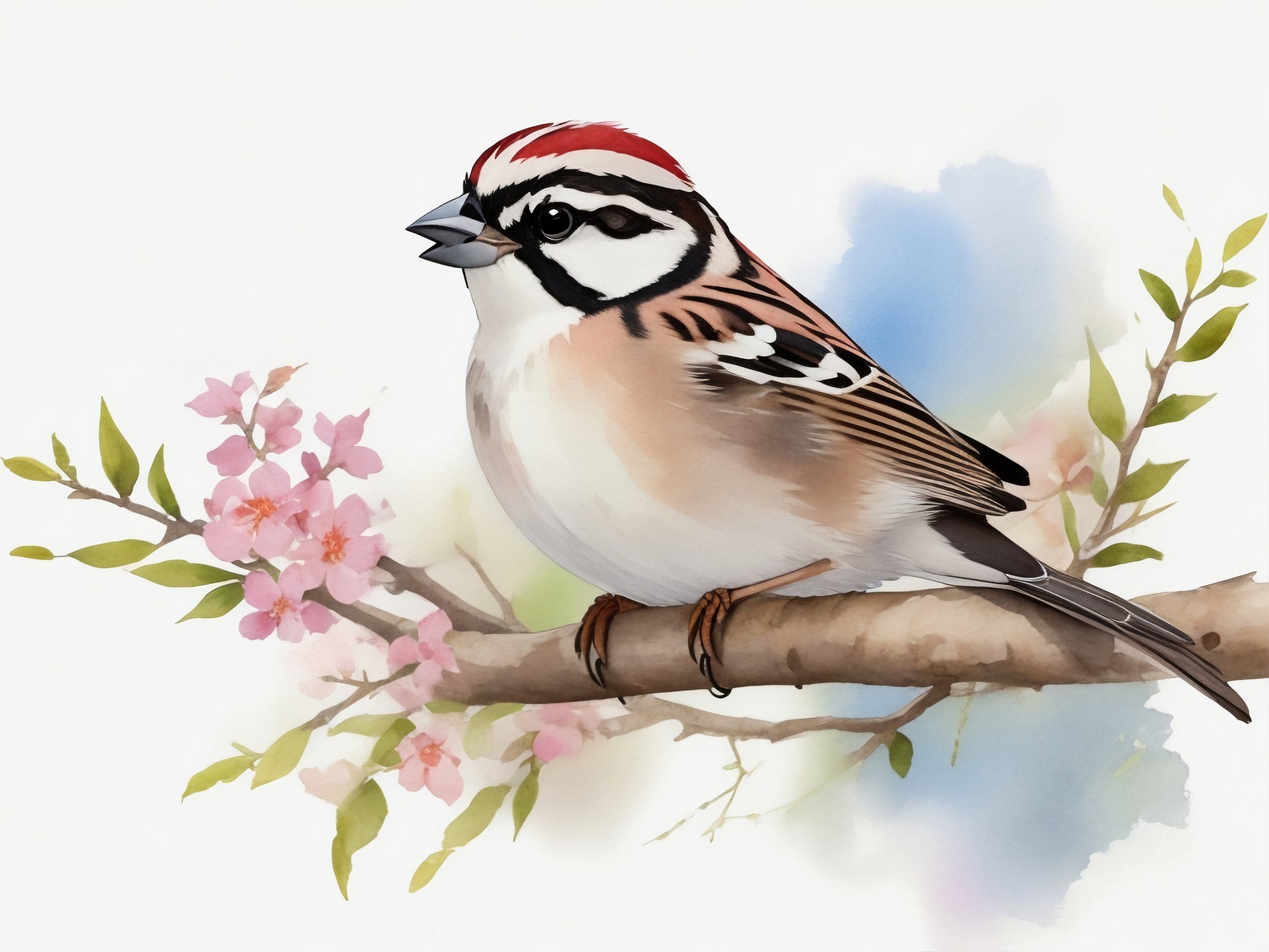 Instant Downloadable 5 Beautiful Sparrow Art for Decoration- Wallpaper ...