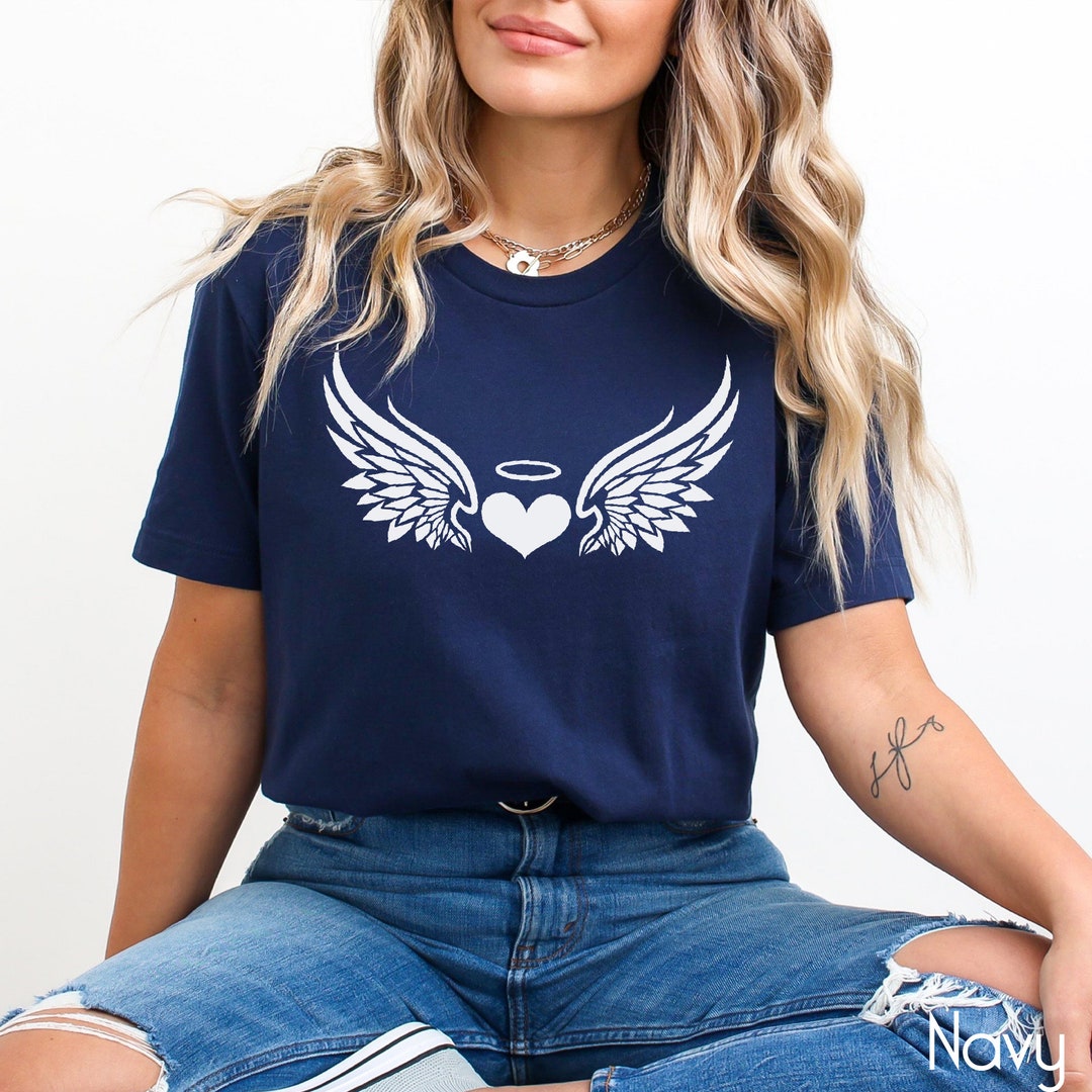 Angel Wings T-shirt, Angel Wings Shirt, Angel Tee, Angel Mama Shirt ...