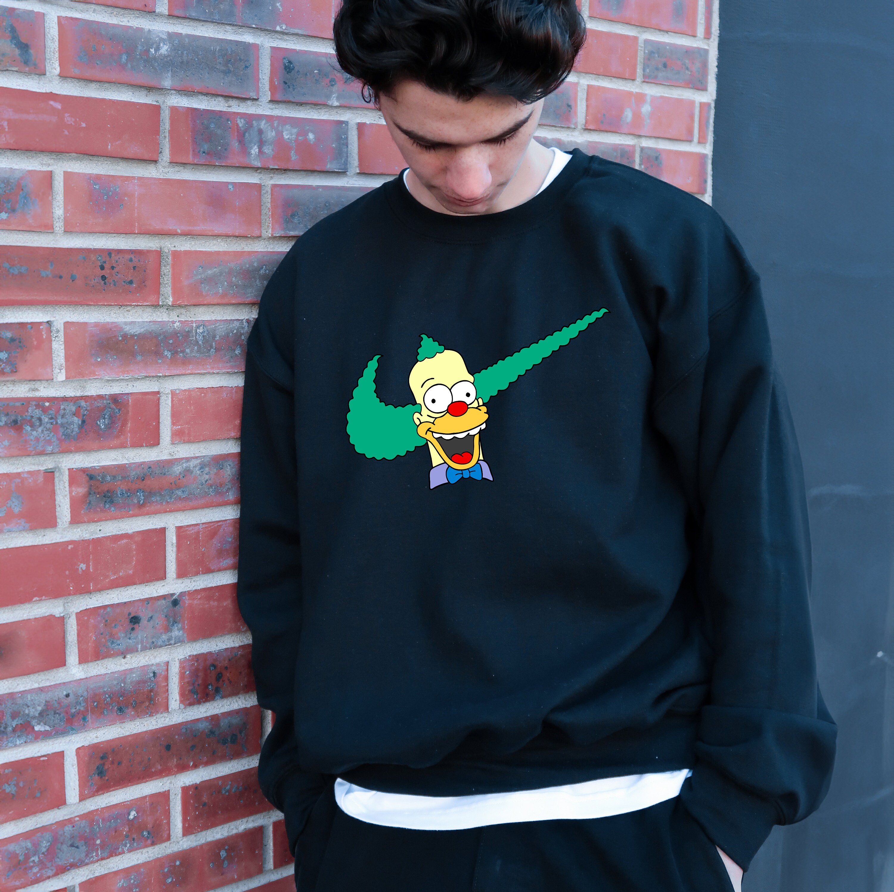 Simpson Krusty Sweatshirt Simpsons Sweater Iconic Cartoon Character ...
