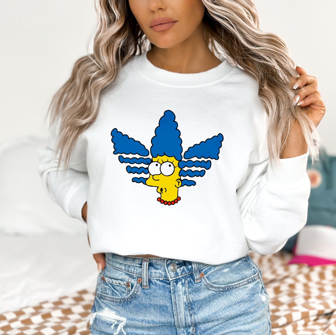Simpson Marge Sweatshirt Simpsons Sweater Iconic Cartoon Character ...
