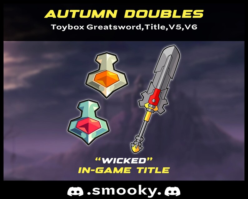 Brawlhalla Toybox Greatsword, Title, V5, V6 Pack | Autumn Royale | Fast ...