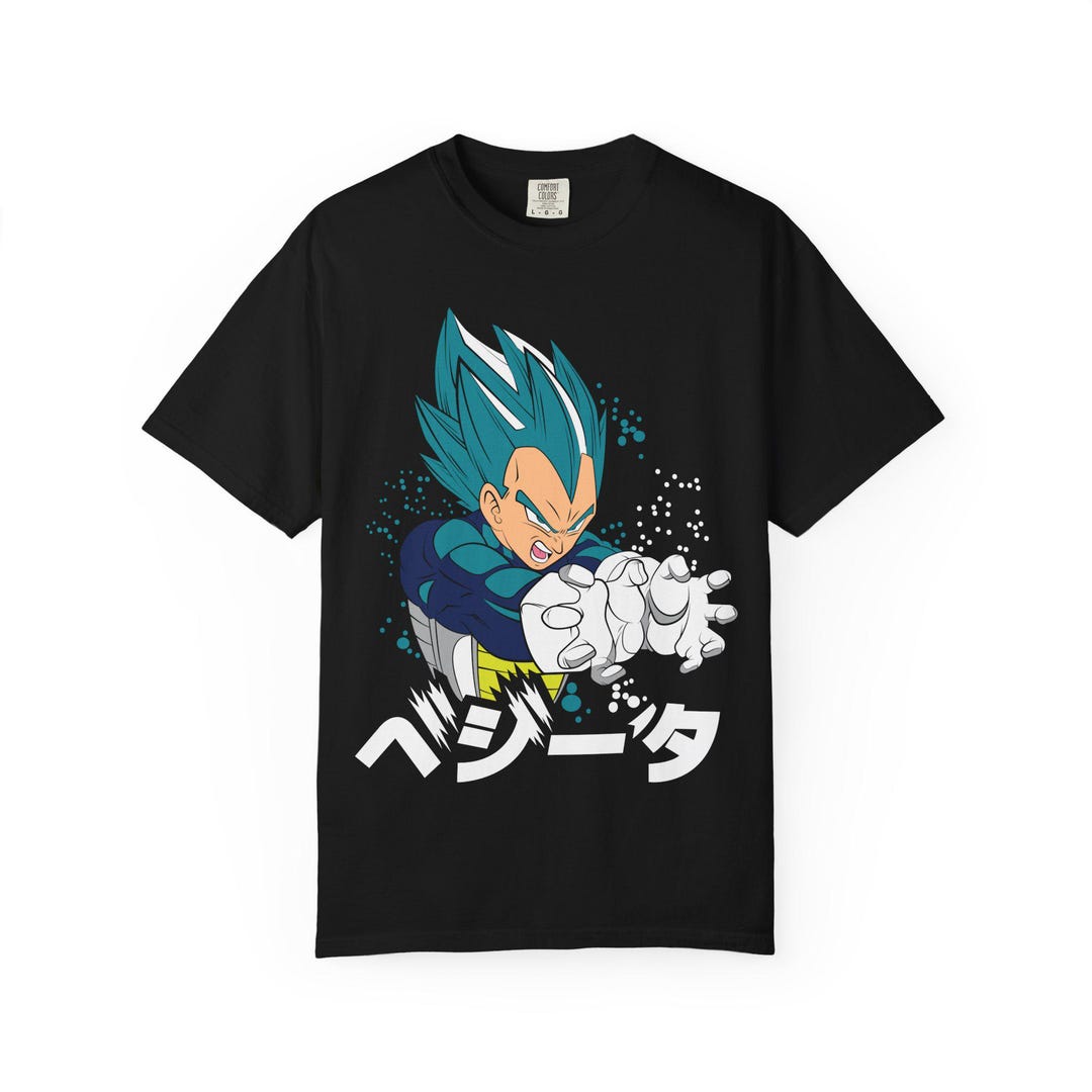 Vegeta Dragon Ball Z Unisex Garment-dyed T-shirt, DBZ Shirt, Anime Tee ...