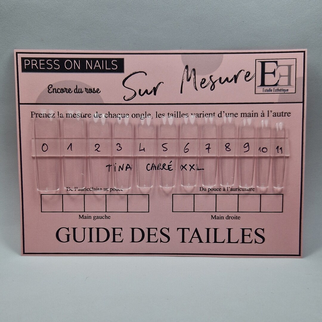 Square XXL TINA Size Guide - Etsy