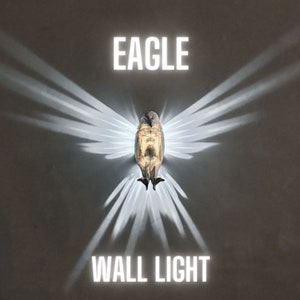 Majestic Eagle Wall Mount Light: 3d-printed Elegance for a Soaring Ambience - Etsy