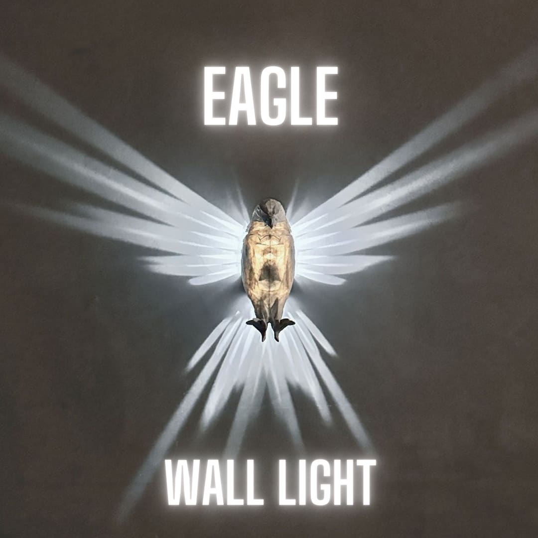Majestic Eagle Wall Mount Light: 3d-printed Elegance for a Soaring ...