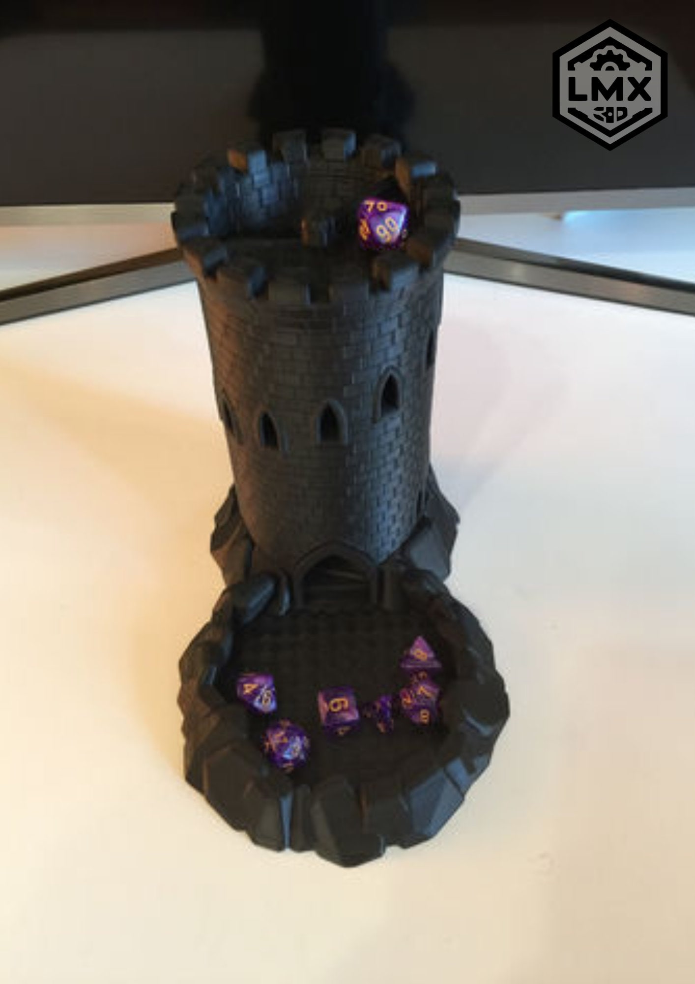 Castle Dice Tower 3D Printed Medieval Tabletop Fantasy Dice Randomizer ...