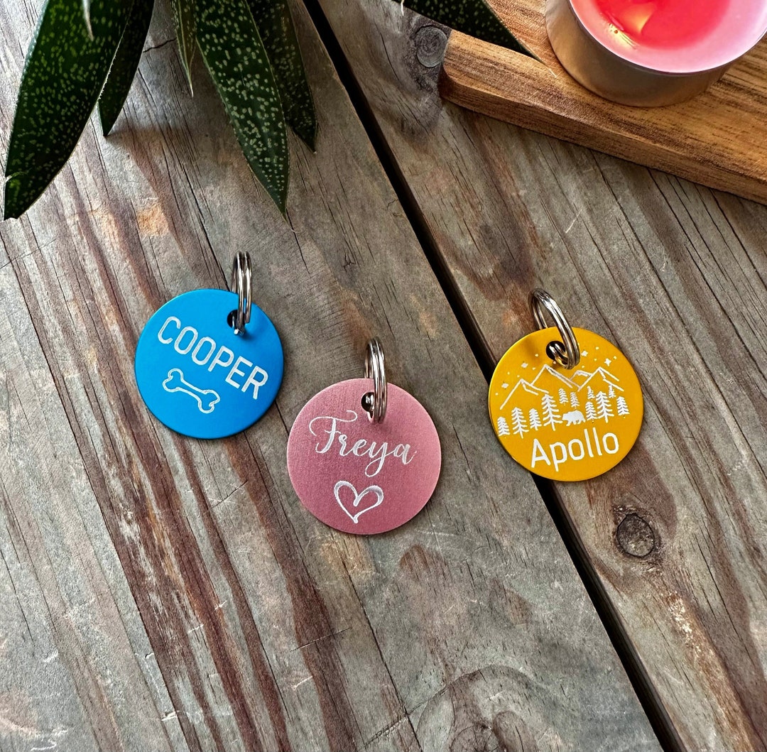 Cute Dog Tag - Personalized, Custom, and Engraved ID. Ideal for Small ...