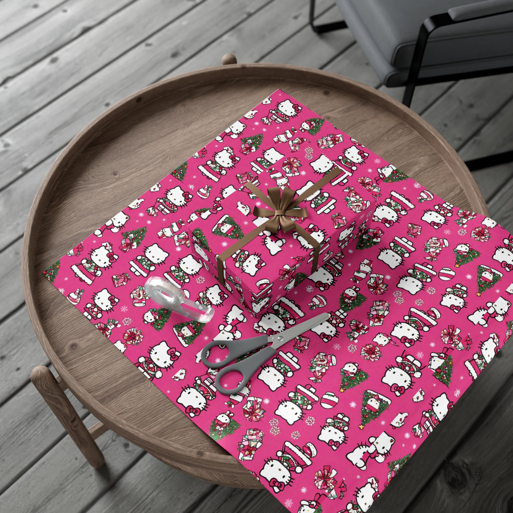 Hello Kitty Wrapping Paper, Christmas Wrapping Paper, Birthday Gift ...