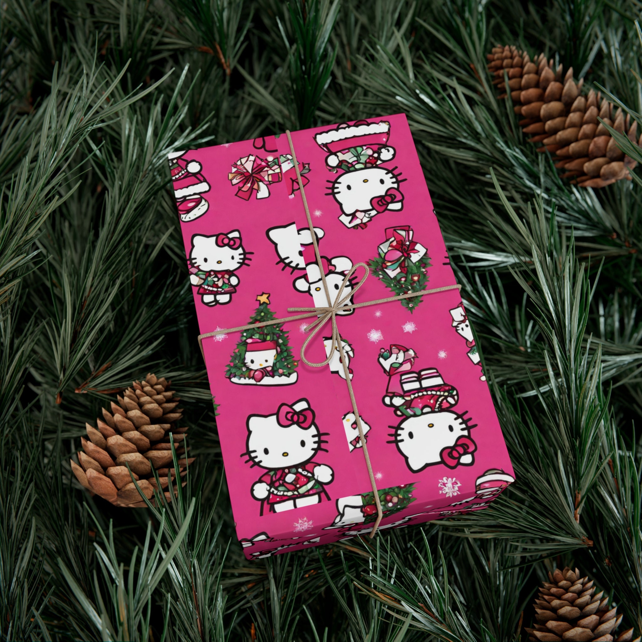Hello Kitty Wrapping Paper, Christmas Wrapping Paper, Birthday Gift ...
