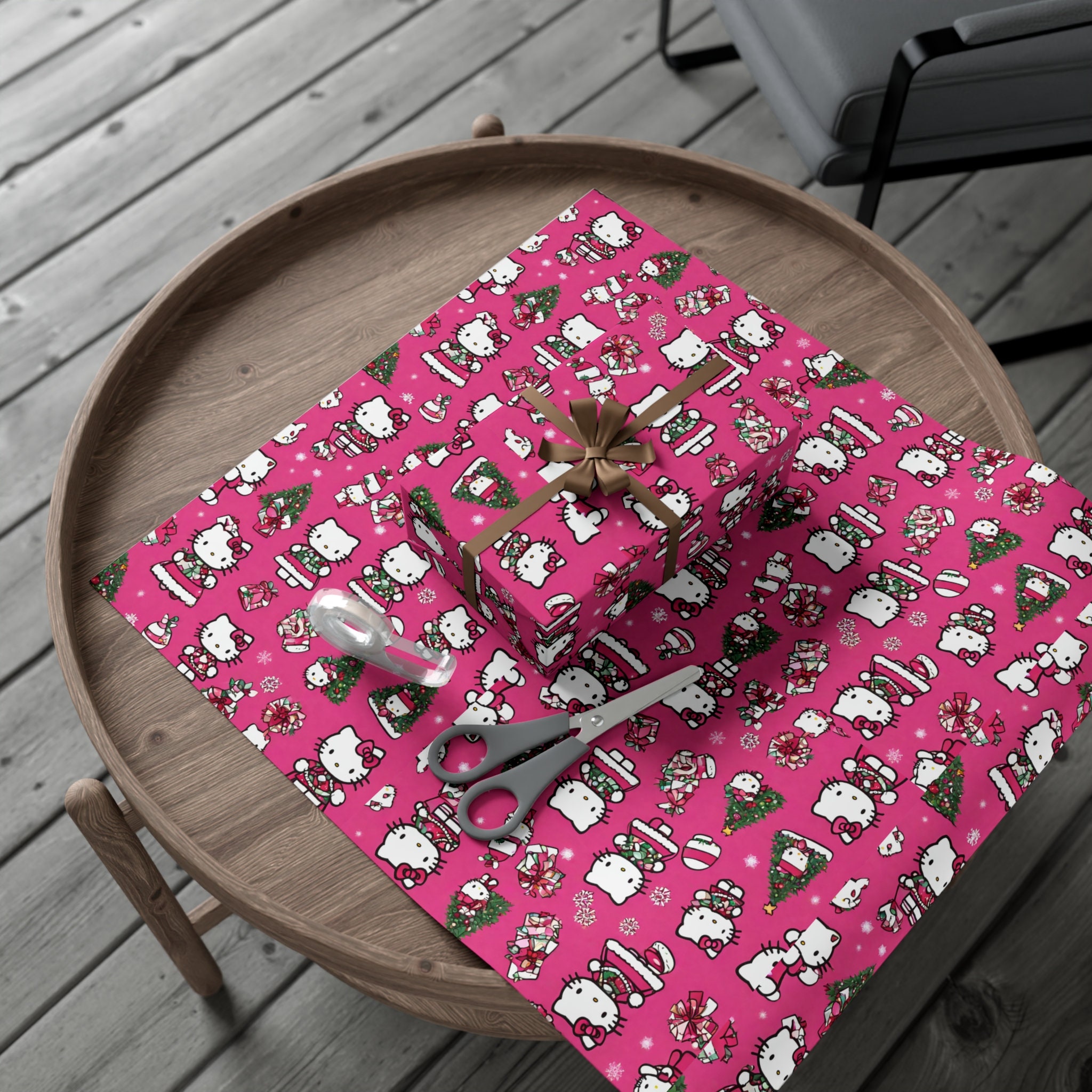 Hello Kitty Wrapping Paper, Christmas Wrapping Paper, Birthday Gift ...