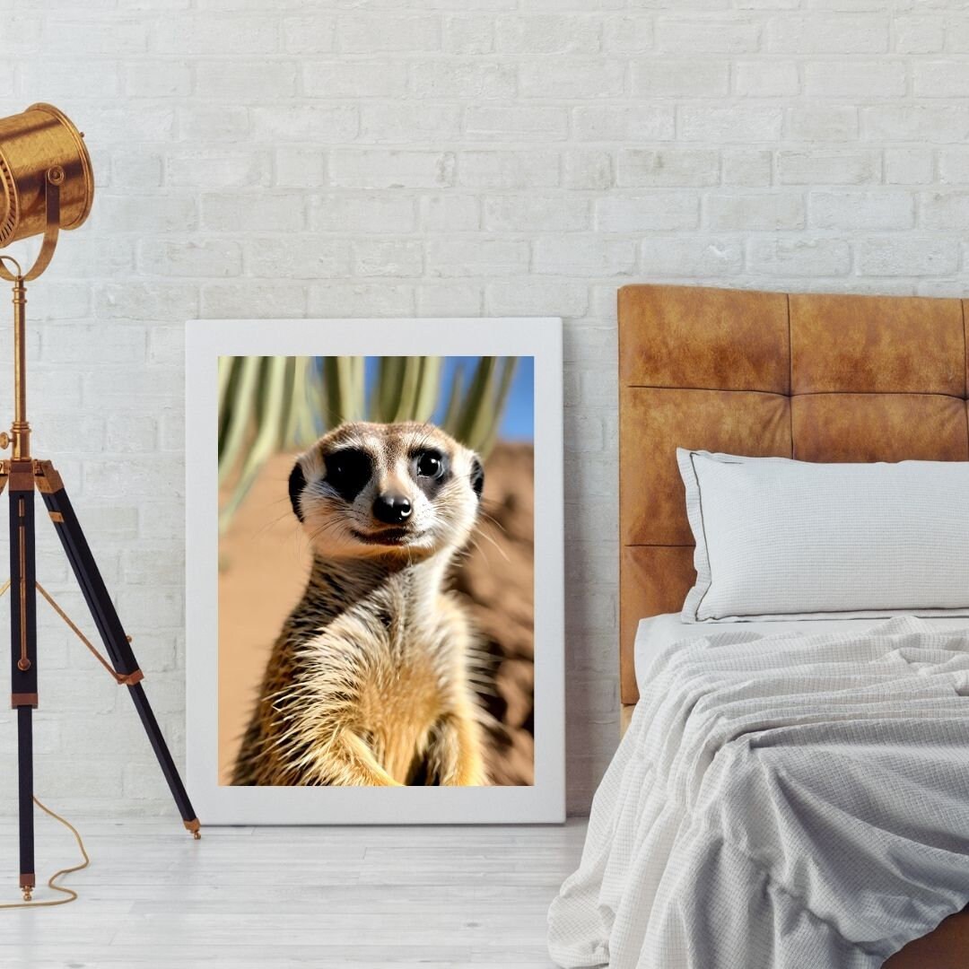 Meerkat, Poster, A2 Format, Wall Art, Only Canva Pro. - Etsy