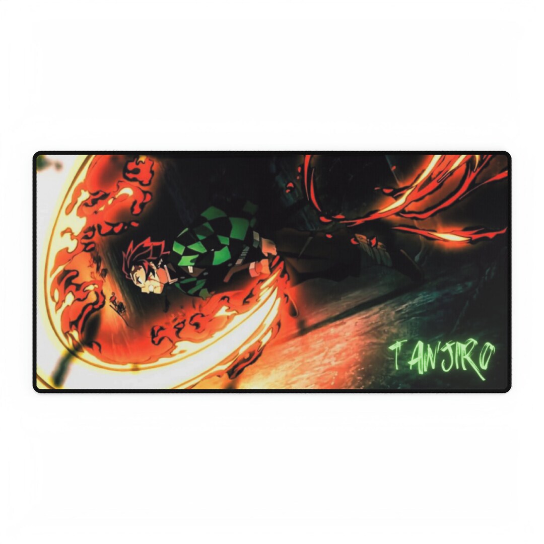 DS ANIME Themed 4K Print Desk Mat Tanjiro Demon Slayer Large - Etsy