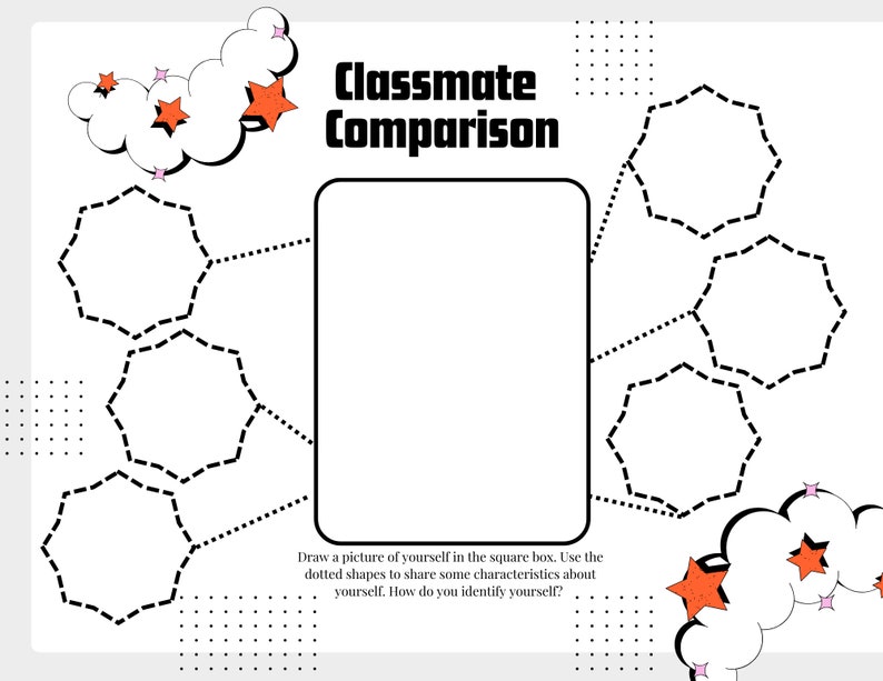 Worksheet Classmate Comparison Etsy 5849
